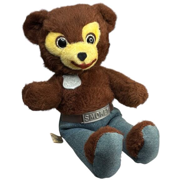 Knickerbocker | Toys | Vtg Official Smokey The Bear Plush Stuffed Toy ...